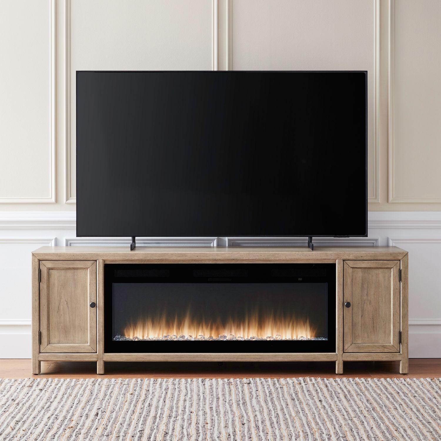780 82 Inch Console w/ Fire FTS - Crossroads Furniture Company